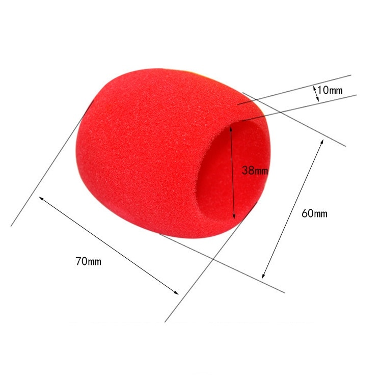 Set de 10 bureti pentru microfoane, cu diametrul de 38-55 mm, JENOUS ...