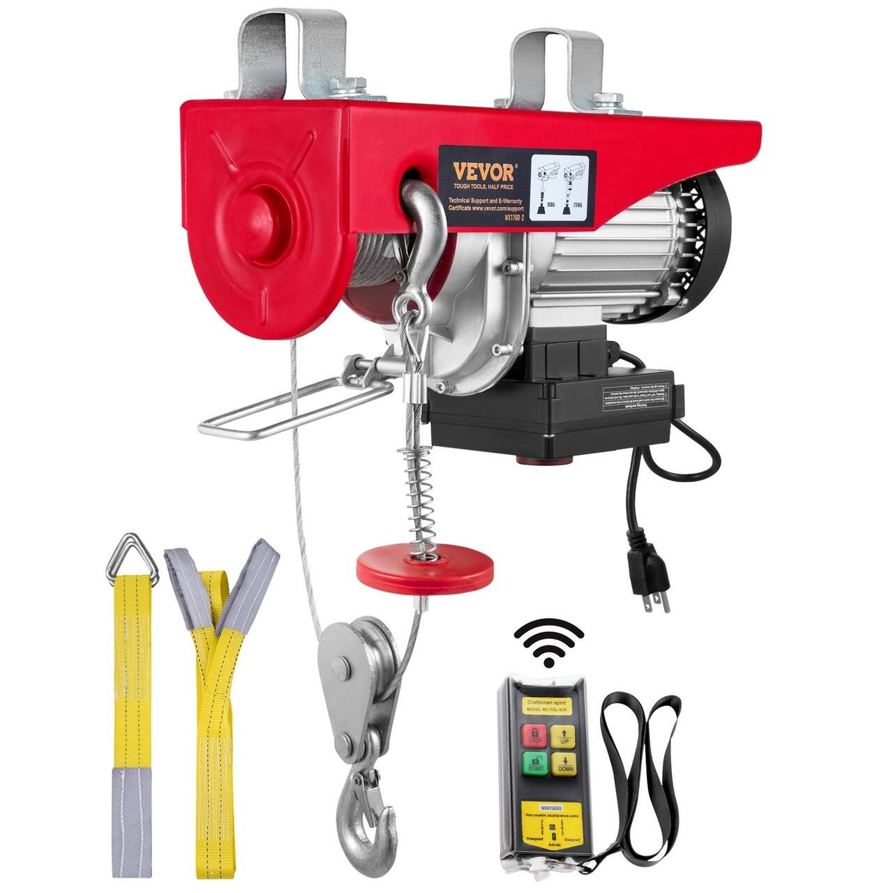 Electropalan Vevor 1450 W, Telecomanda WiFi, Inaltime max de ridicare 6 ...