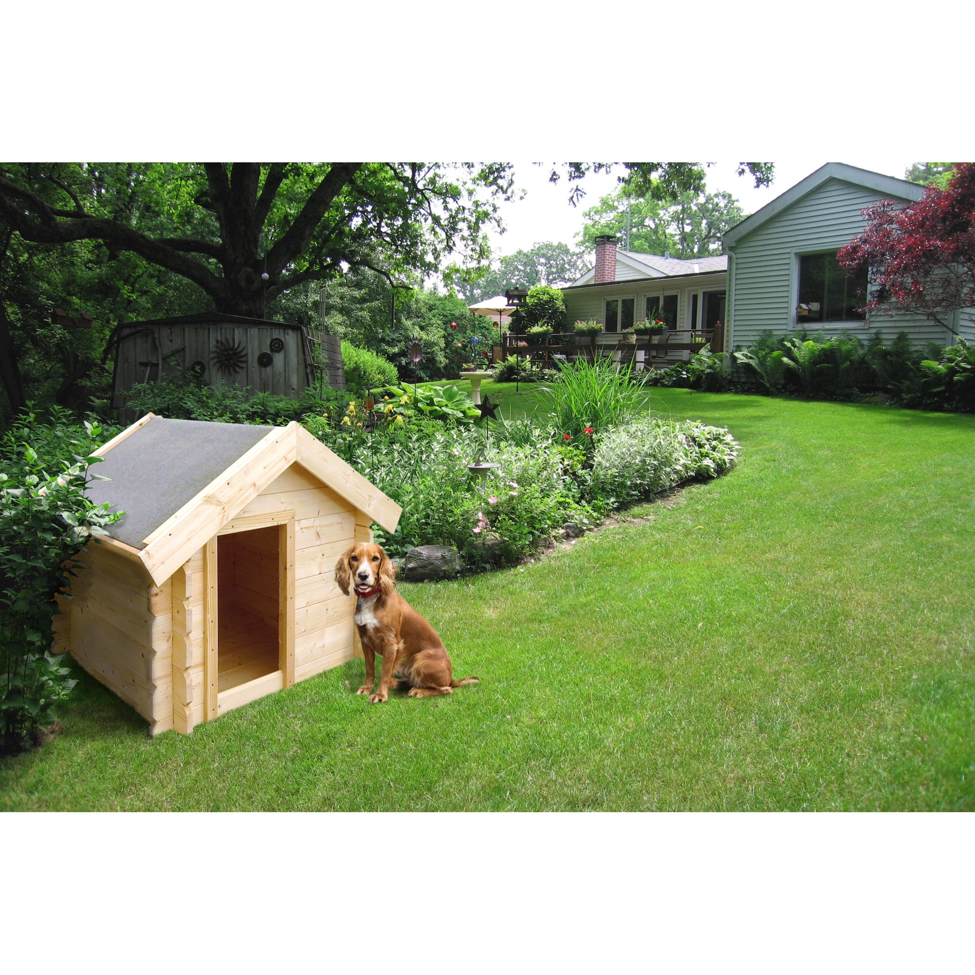 Cusca caine, Timbela, Lemn, 71x61 cm, Maro - eMAG.ro