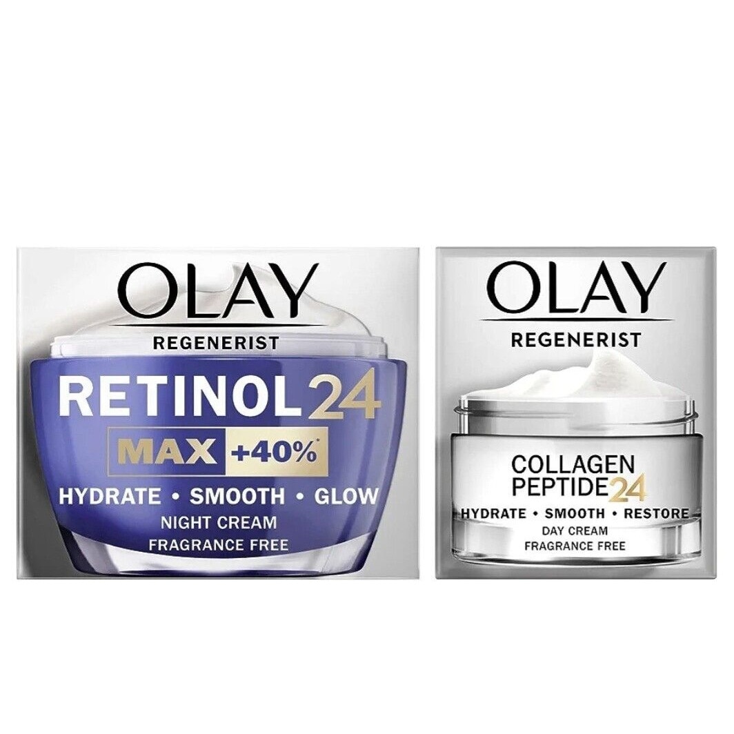 Set Olay Regenerist RETINOL 24, Max Crema de noapte 50ml si Crema de zi ...