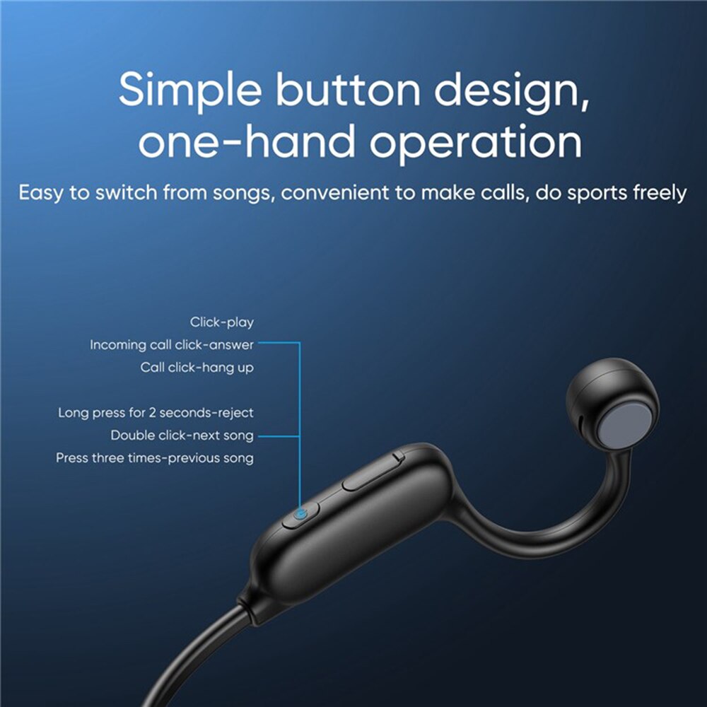 Casti Bluetooth 5.1, Bone Conduction, Open-Ear Design - JoyRoom (JR-X2 ...