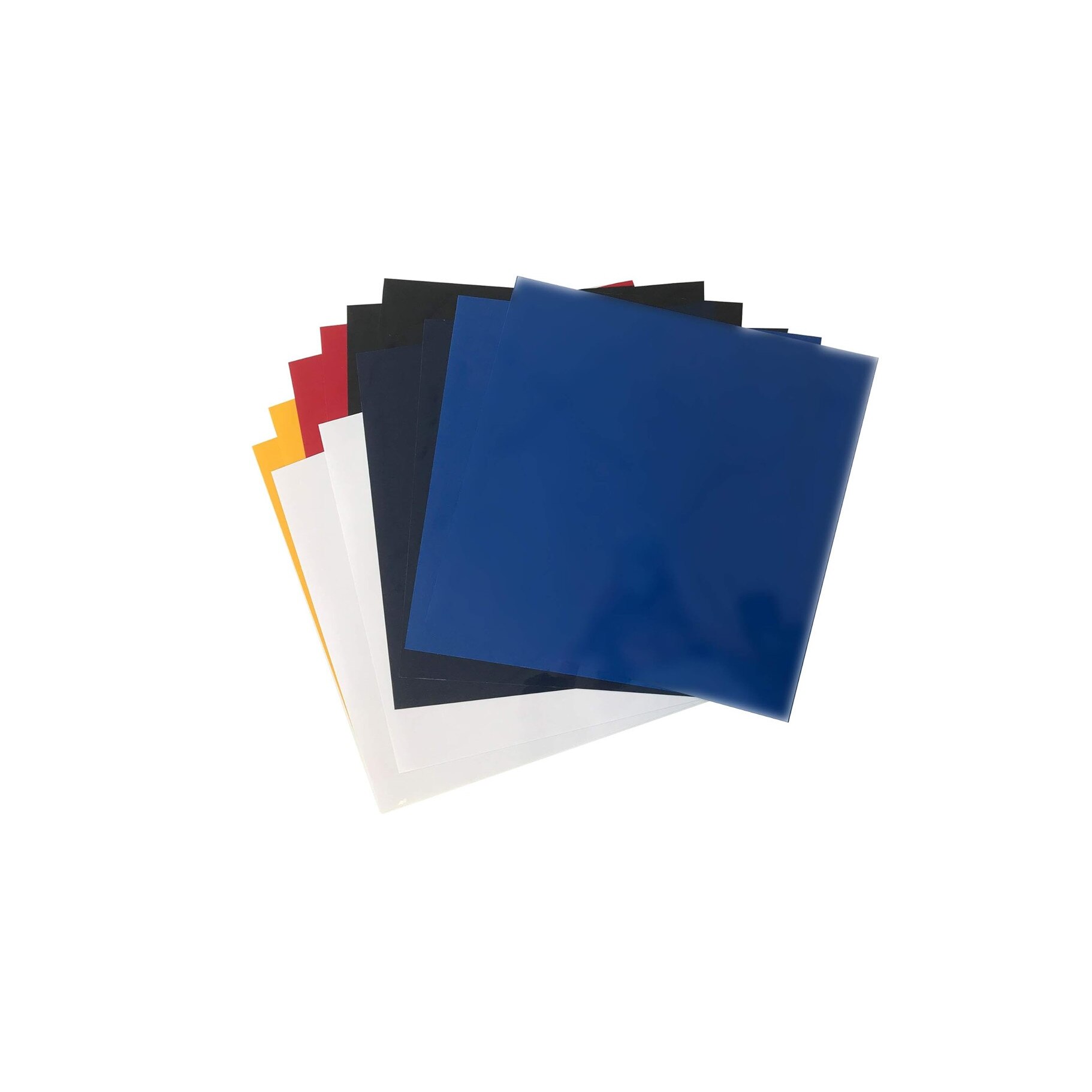 Комплект от 12 листа HTV Siser EasyWeed PS филм, A4, основни цветове ...