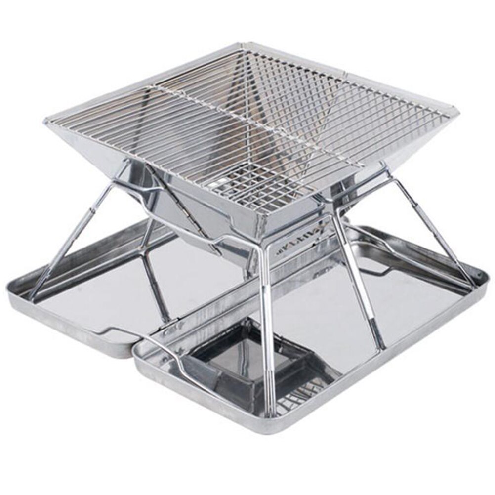 Gratar gradina longziming, pliabil, inox, rezistent la caldura ...