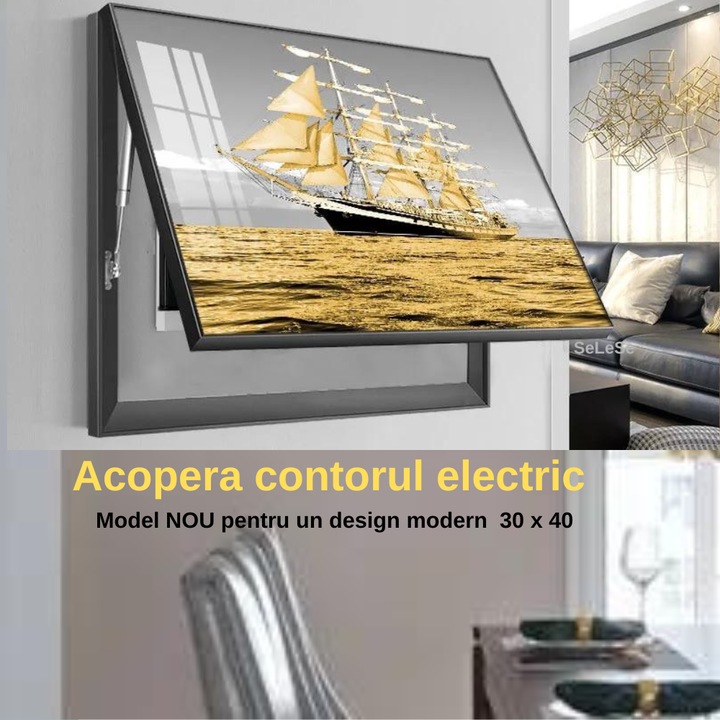 Capac tablou pentru contor electric SeLeSe Design modern - eMAG.ro