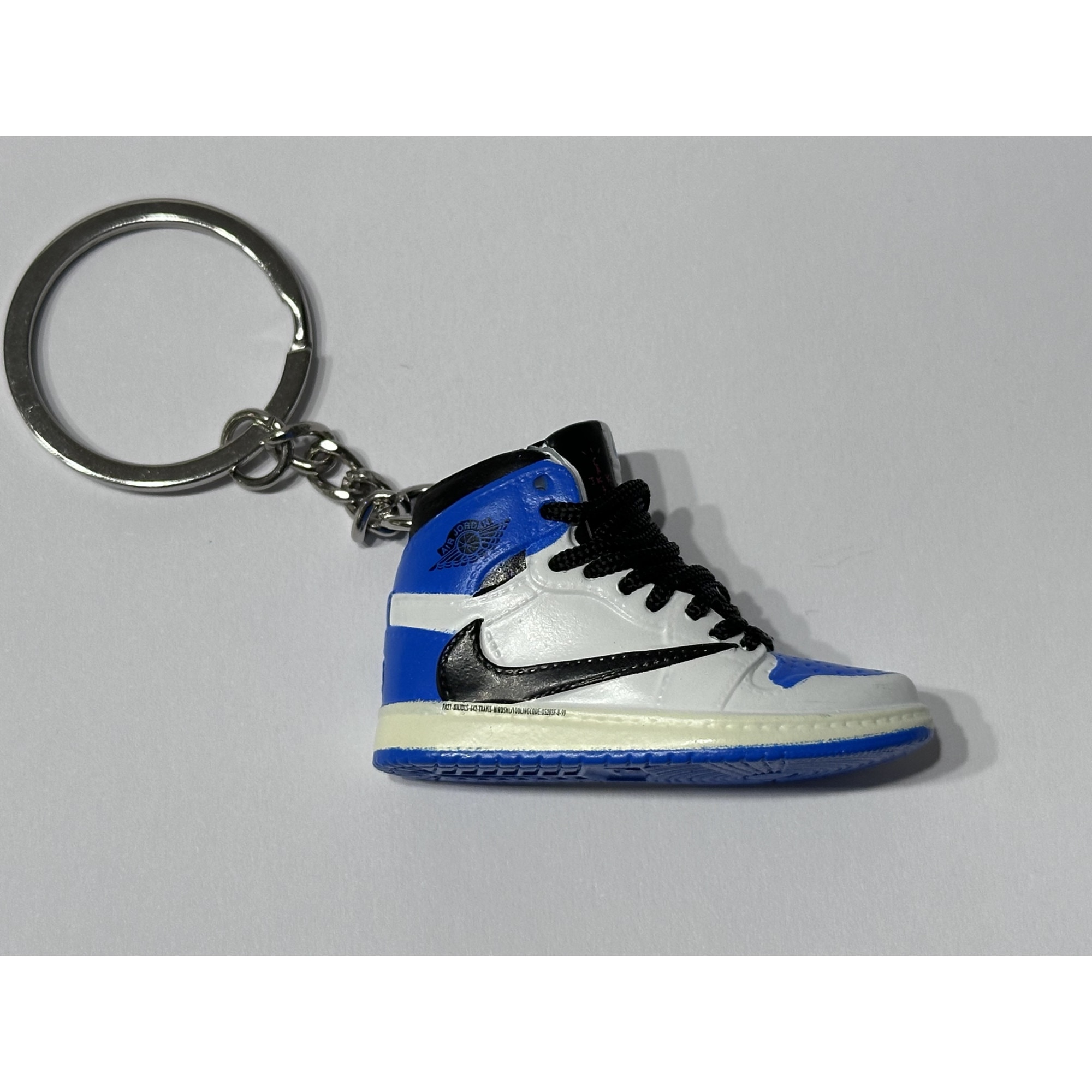 Breloc pentru chei, Nike Jordan 1 High, Travis Scott-Fragment, Albastru ...