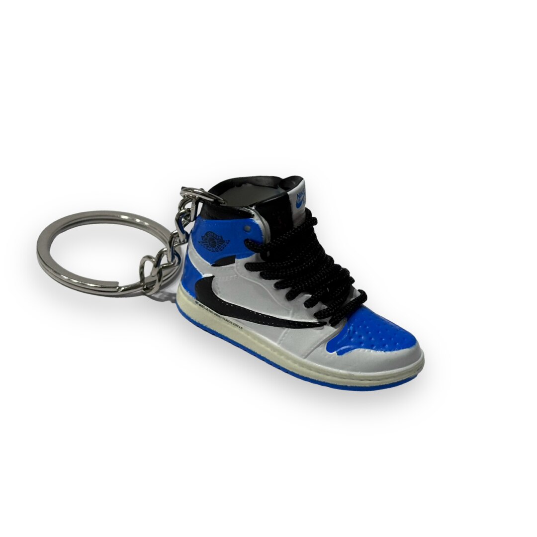 Breloc pentru chei, Nike Jordan 1 High, Travis Scott-Fragment, Albastru ...