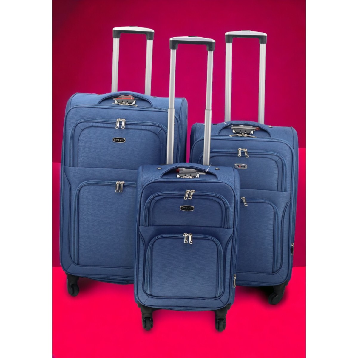 Trolere set, My Travel A03, trei dimensiuni, 20", 24", 28", blue - eMAG.ro