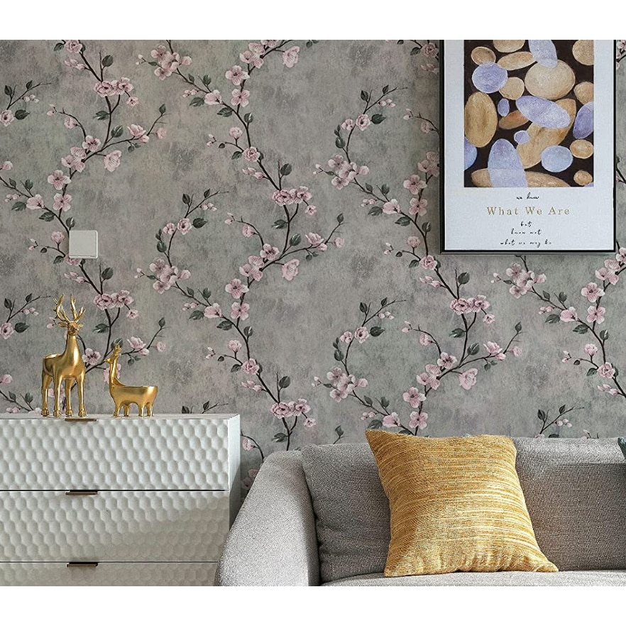 Tapet autoadeziv, Efect 3D, 45x1000cm, Gri/Roz - eMAG.ro