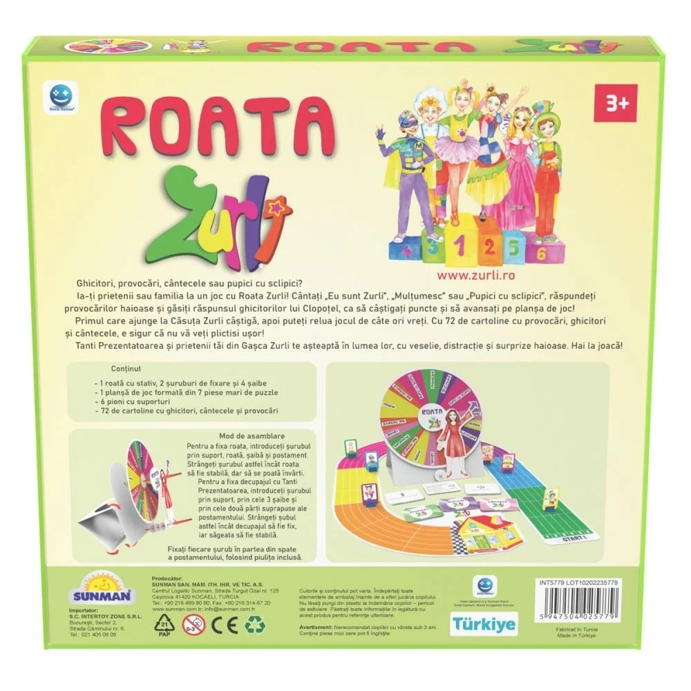 Joc de societate Smile Games, Roata Zurli - eMAG.ro