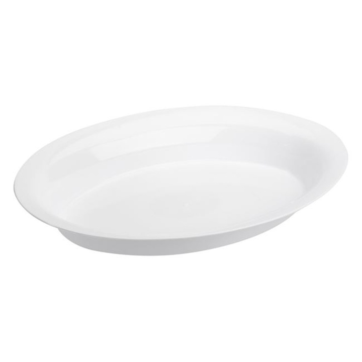 Platou Oval de Plastic Alb 40x27.5x6cm, Adanc ABYZ®™ - eMAG.ro