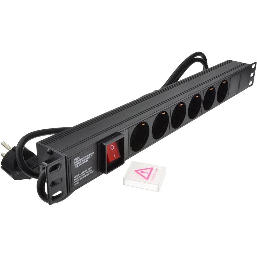 Priza rack pdu 6 porturi 19 inch, 1U - eMAG.ro