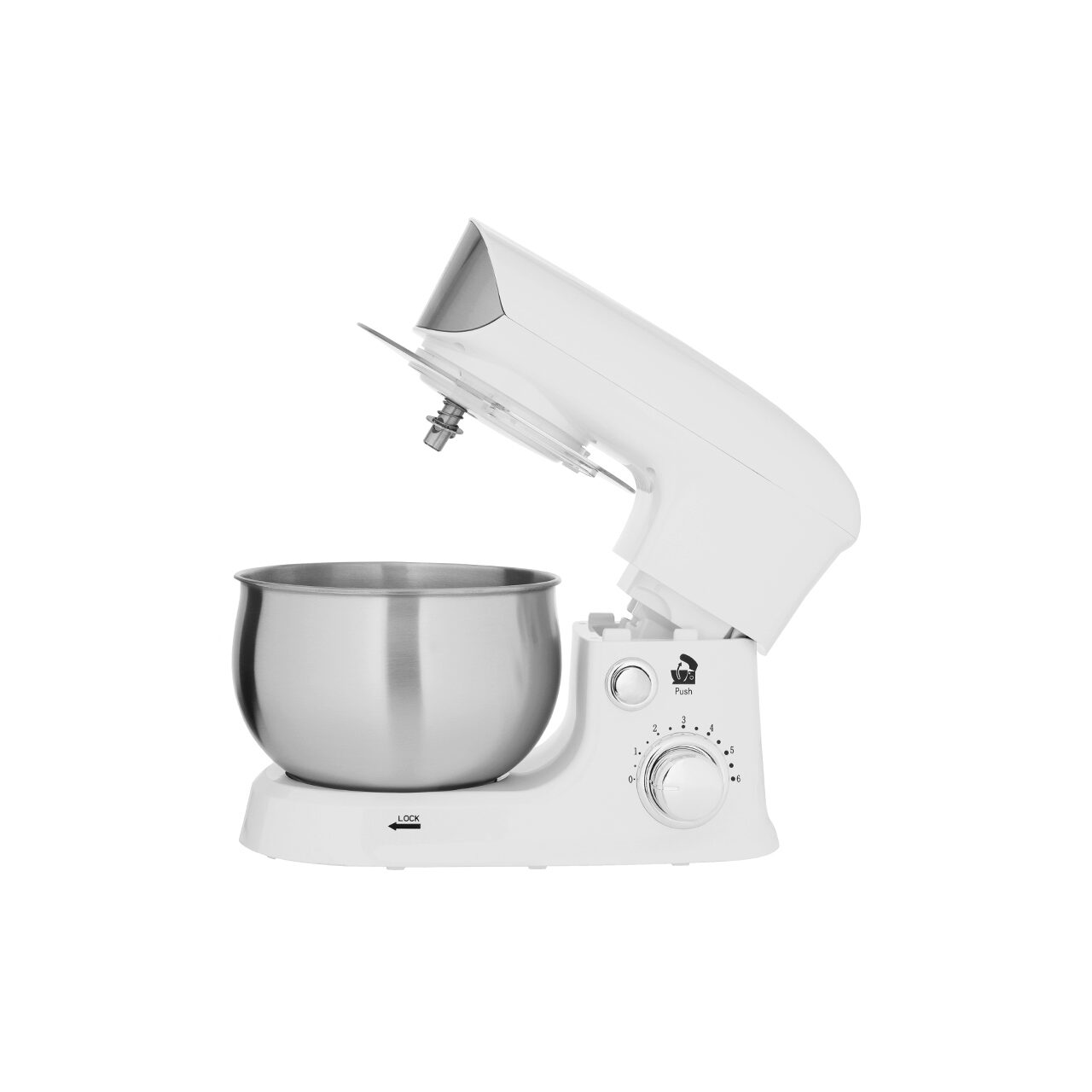 Mixer planetar cu bol de inox 3 l, putere 1200 W, 6 viteze - eMAG.ro