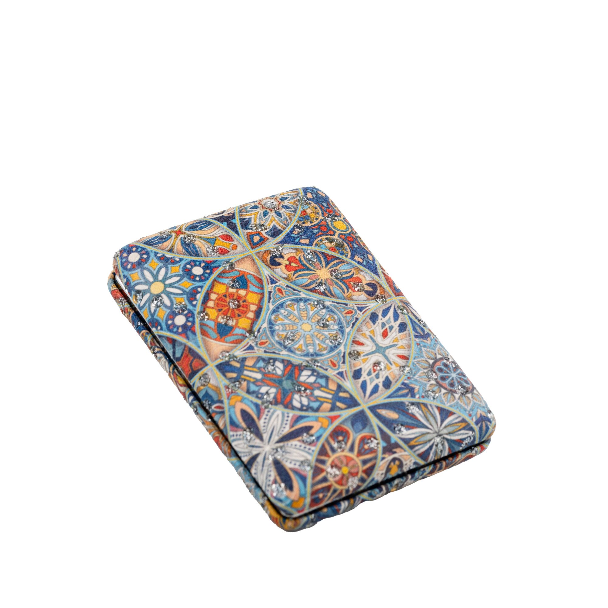 Oglinda poseta, 8,5 x 6 cm model mozaic Albastru - eMAG.ro