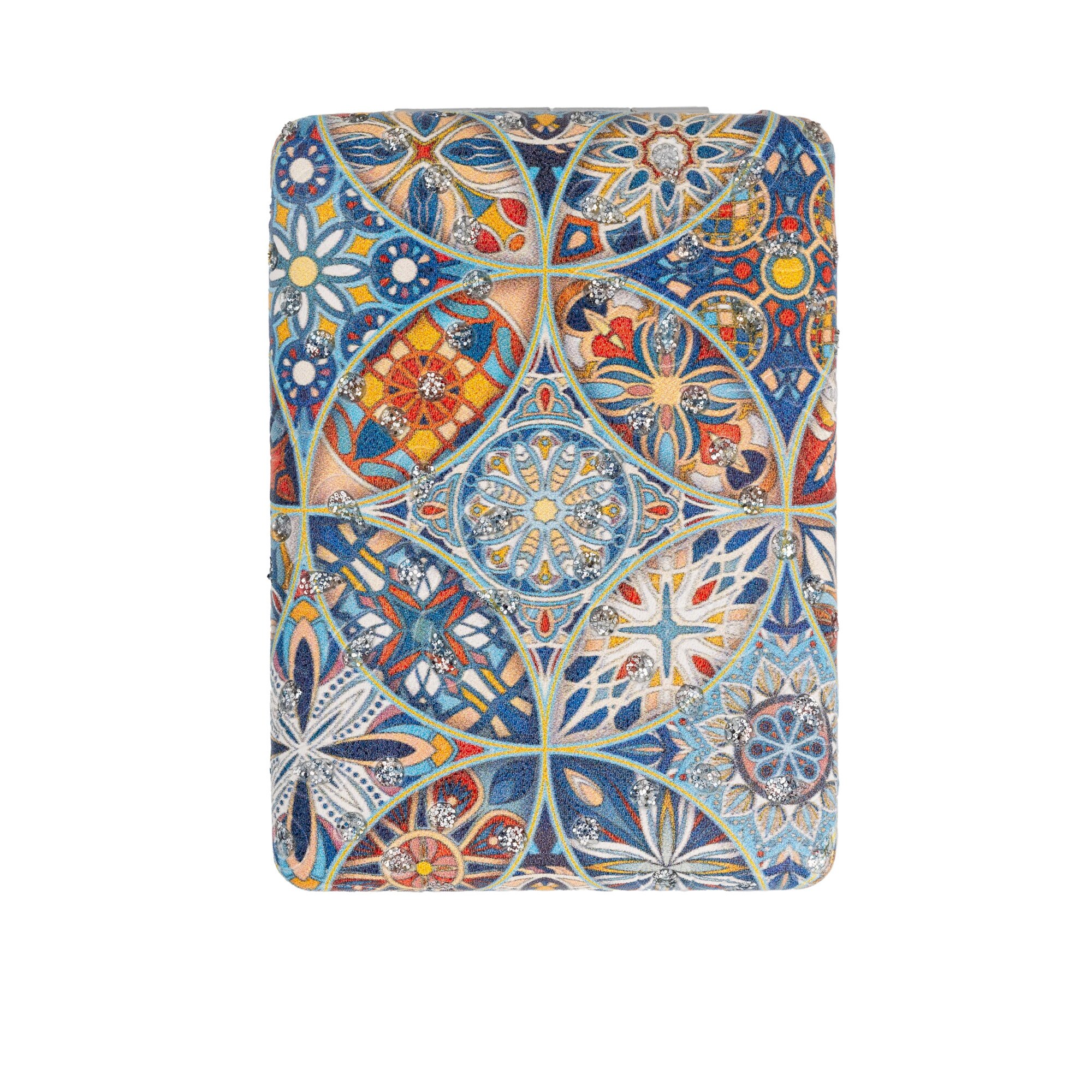 Oglinda poseta, 8,5 x 6 cm model mozaic Albastru - eMAG.ro