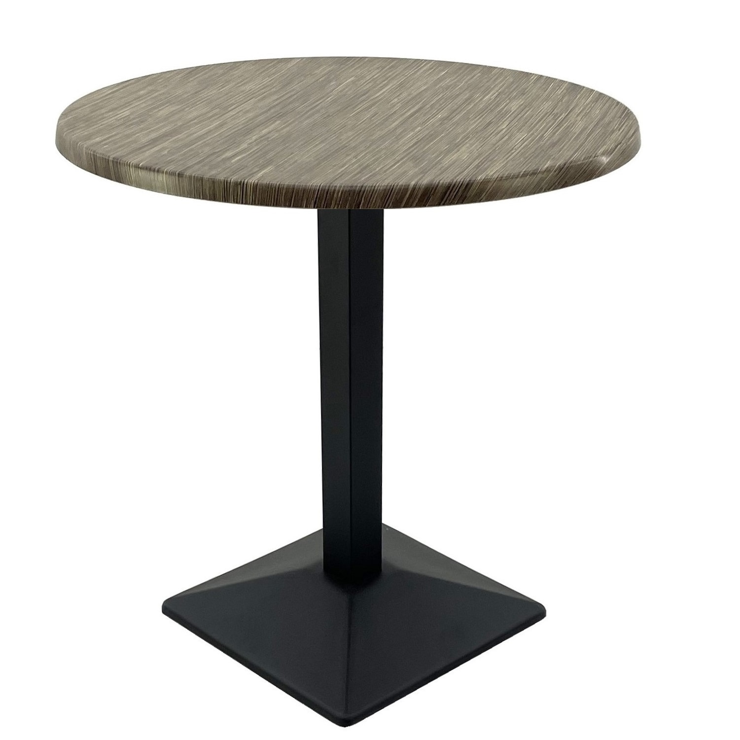 Masa de cafenea rotunda D70xh74cm Raki Dark Seagrass, blat werzalit si ...