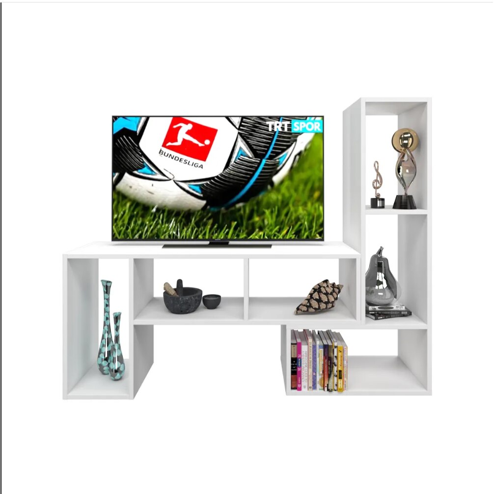 Living Mobleto, alb, 123x153 cm, 6 rafturi, Pal 18 mm - eMAG.ro