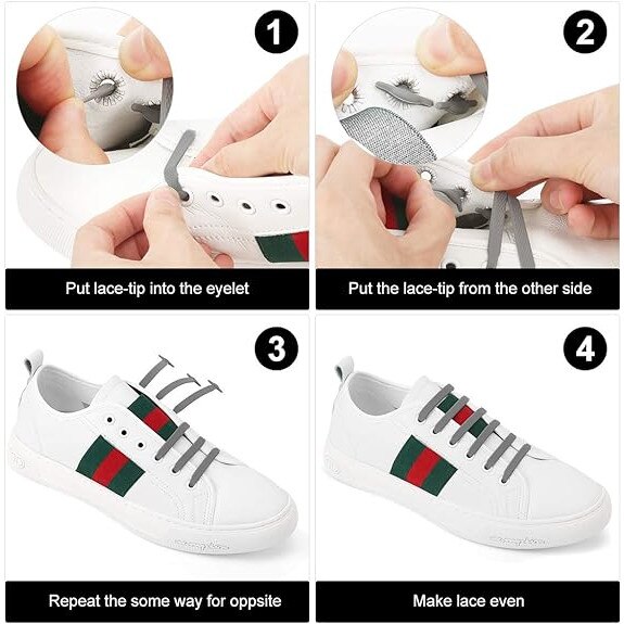 Set 8 sireturi din silicon, JENUOS®, fara legare, elastice, multicolor ...