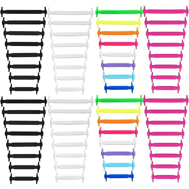 Set 8 sireturi din silicon, JENUOS®, fara legare, elastice, multicolor ...