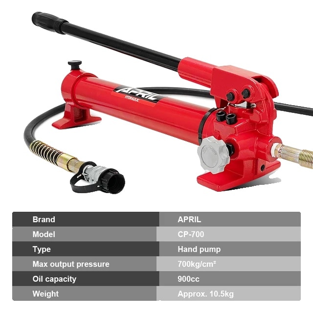 Pompa hidraulica manuala, APRIL, CP-700/APR-390, ajustabila, durabila ...