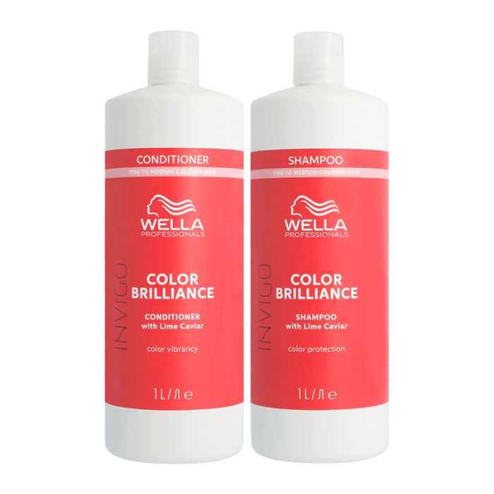 Kit Profesional Wella pentru Culori Vibrante: Sampon si Balsam Invigo ...