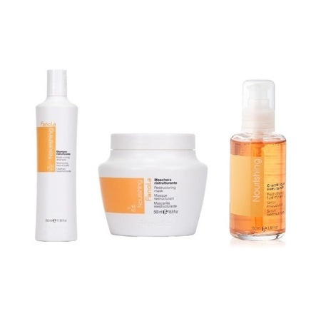 Kit Fanola Nourishing pentru Par Uscat: Sampon 500ml + Masca Tratament ...