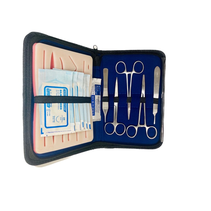 Kit profesional pentru practicarea suturilor chirurgicale cu 5 ...