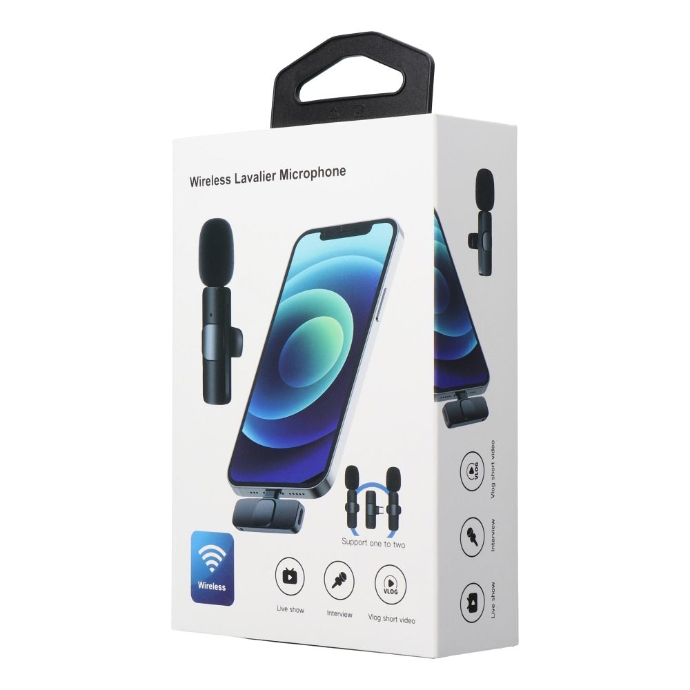 Комплект микрофони за телефон, Wireless, Type C, 2 броя, Черен - eMAG.bg