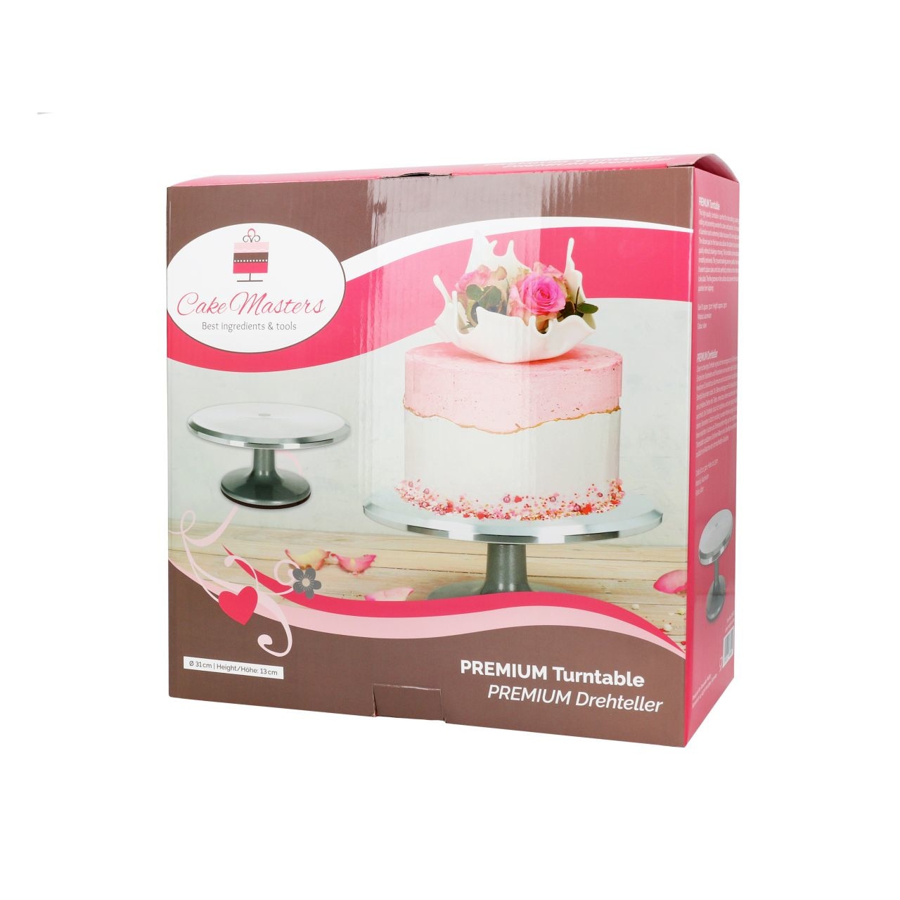 Suport tort rotativ Premium 31 x 13 cm, Cake Masters - eMAG.ro