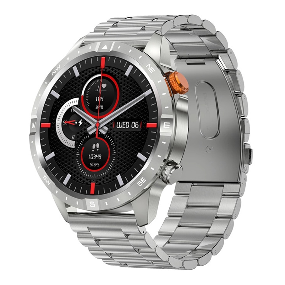 Ceas Smartwatch barbati LUMAUDiO Syncro, Display Amoled, Autonomie 10 ...
