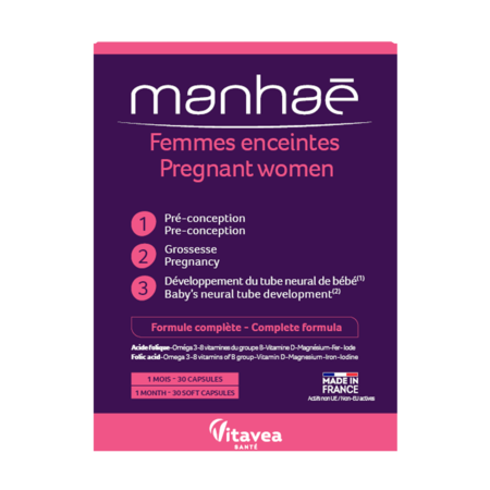 Suplimentar alimentar Femmes enceintes, Manhaé, 30 capsule - eMAG.ro