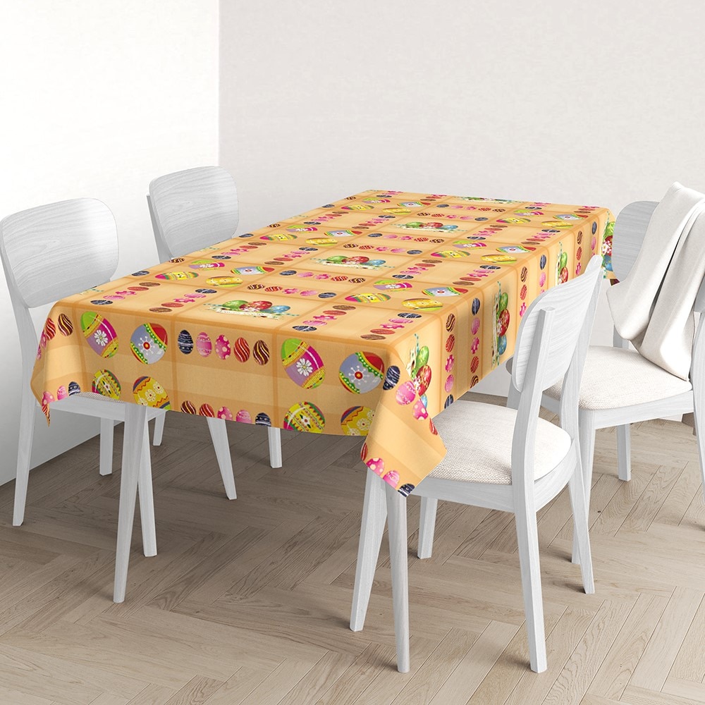 Покривка Musama, 1m x 1,4m, Великденски десен, лесна за поддръжка ...