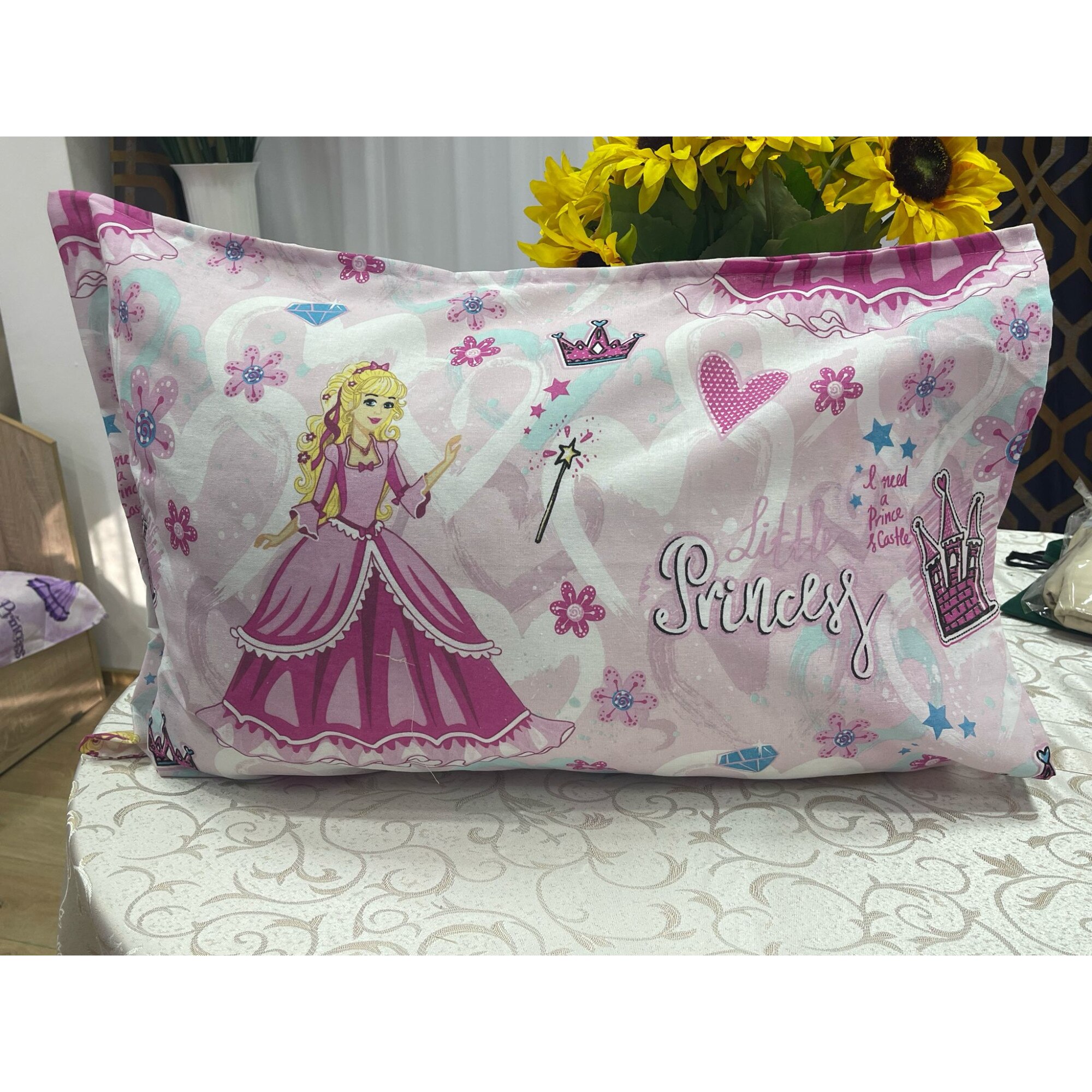 Set doua huse perna, culoare roz azur, din colectia "Despre printese by ...