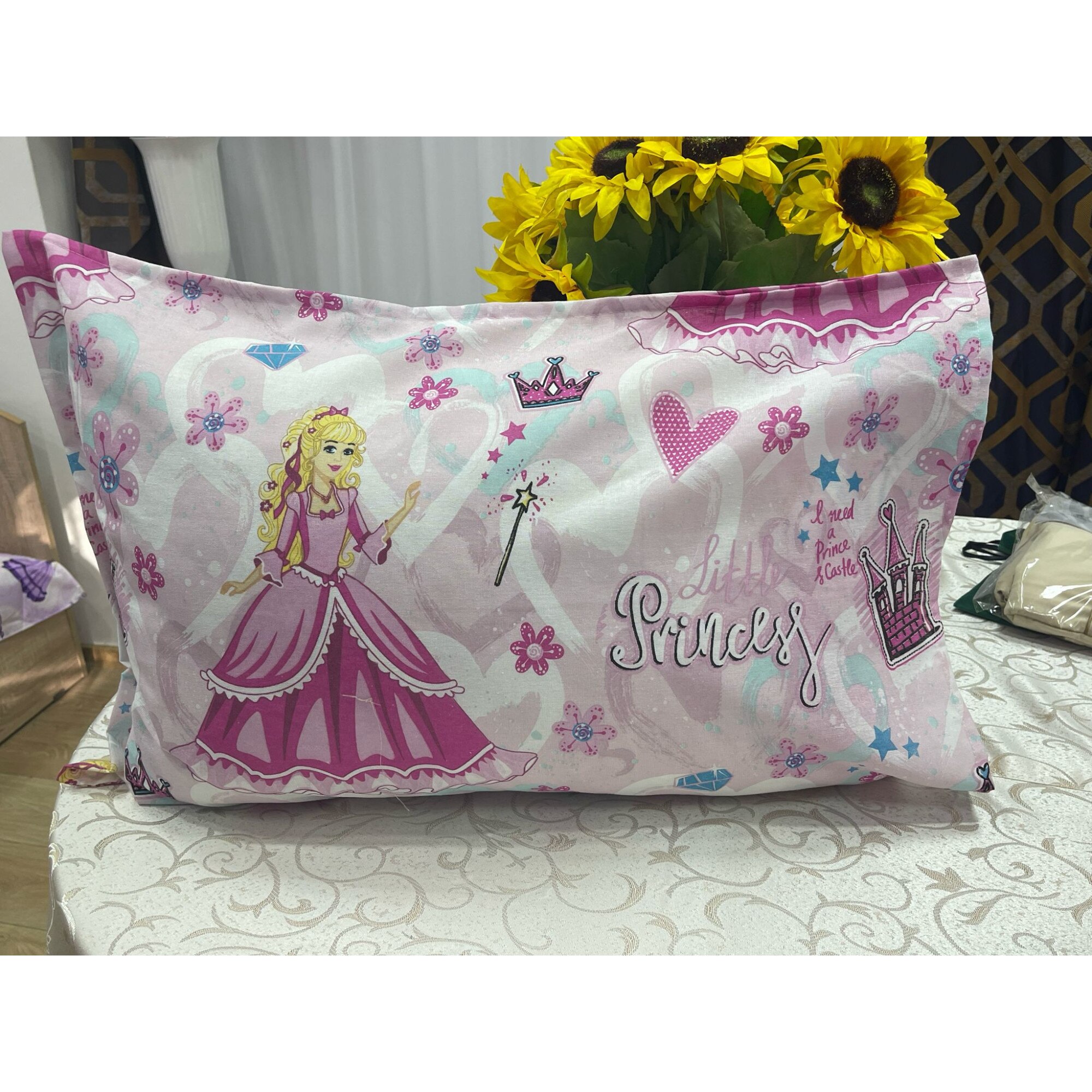 Set doua huse perna, culoare roz azur, din colectia "Despre printese by ...