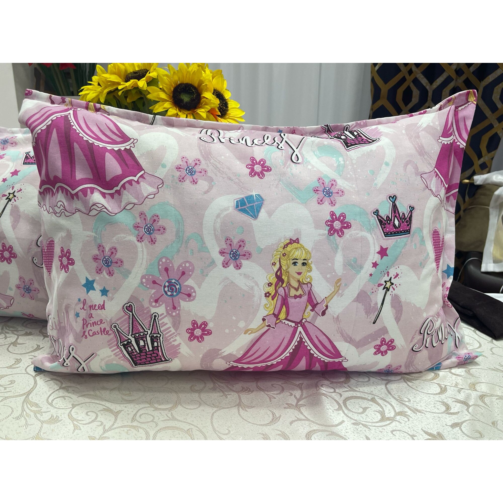 Set doua huse perna, culoare roz azur, din colectia "Despre printese by ...