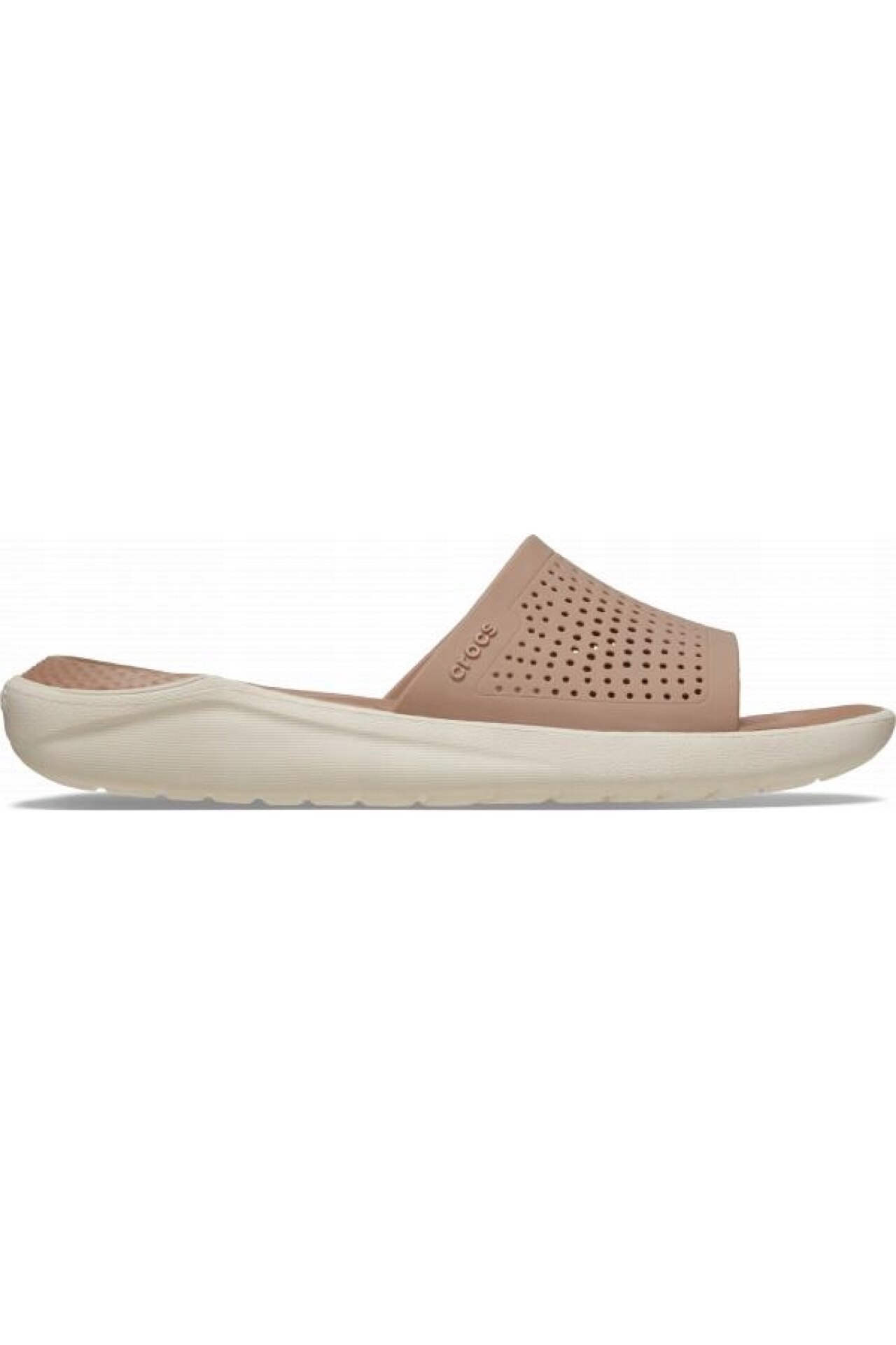 Papuci Femei, Crocs, Literide 205183 Slide, Maro, 42-43 EU - eMAG.ro