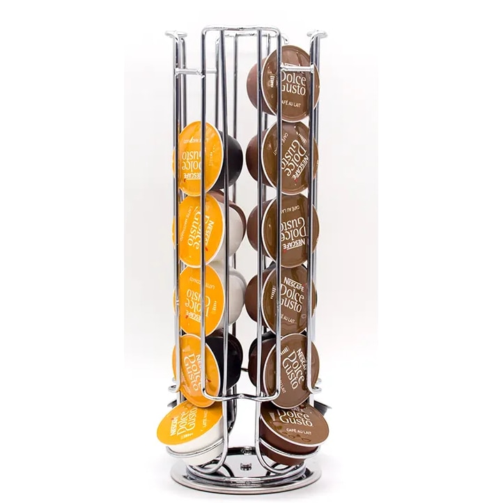 Suport 24 capsule Dolce Gusto, otel Argintiu - eMAG.ro