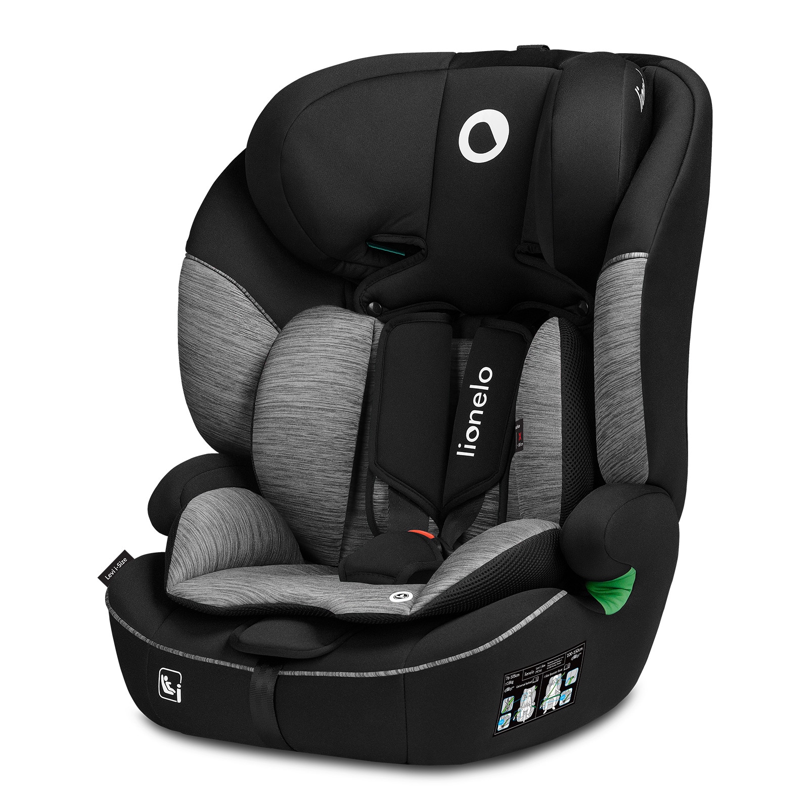 Scaun auto, Lionelo, Levi i-Size, Universal, Instalare FWF, Cu tetiera ...