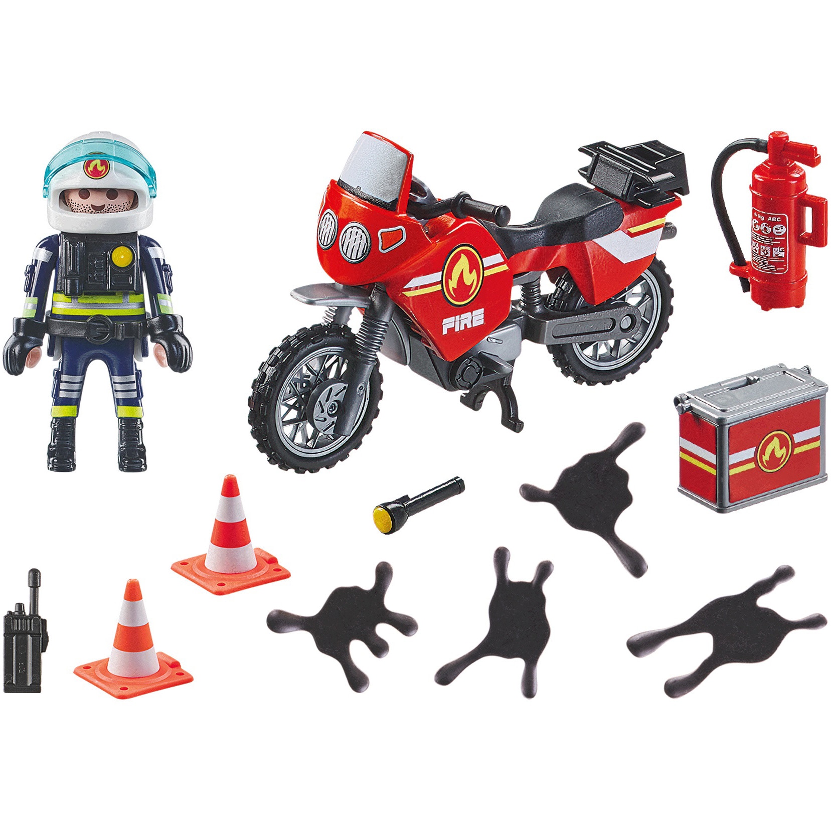 Playmobil Acton Heroes Пожарната на мястото на инцидента Emagbg