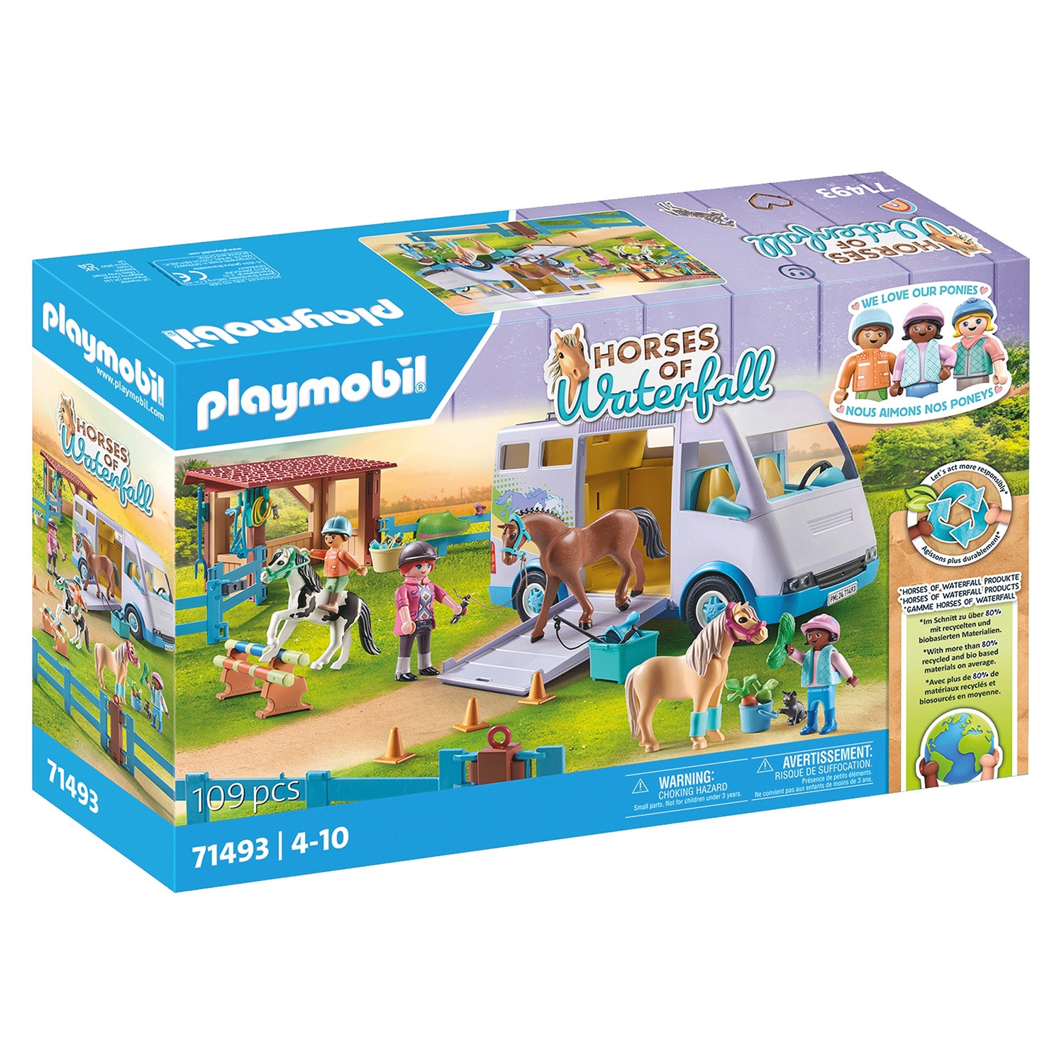 Playmobil Horses of Waterfall - Scoala mobila de calarie - eMAG.ro