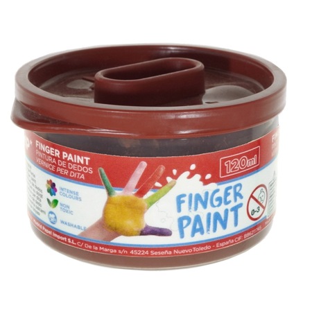 Vopsea Tempera pentru pictura cu degete 120ml MP PP615-, Maro - eMAG.ro