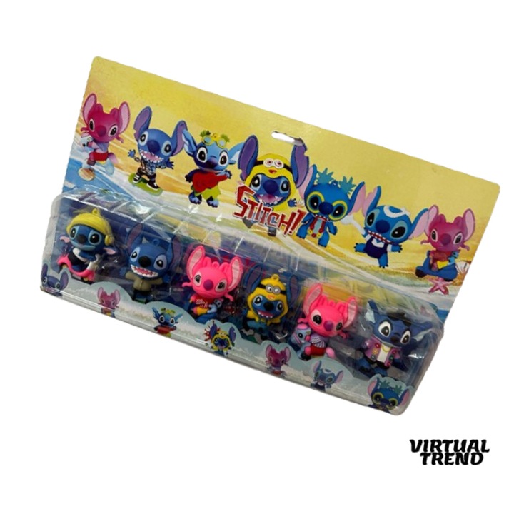 Set 6 figurine Virtual Trend®, din desene animate Lilo & stitch, 5cm ...