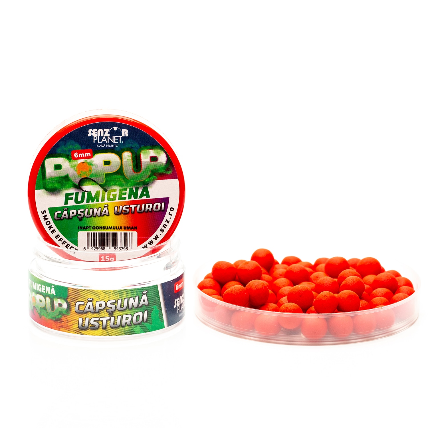 Pop-up, FUMIGENA, Senzor Planet, Capsuna & Usturoi, 6mm, 15g - eMAG.ro