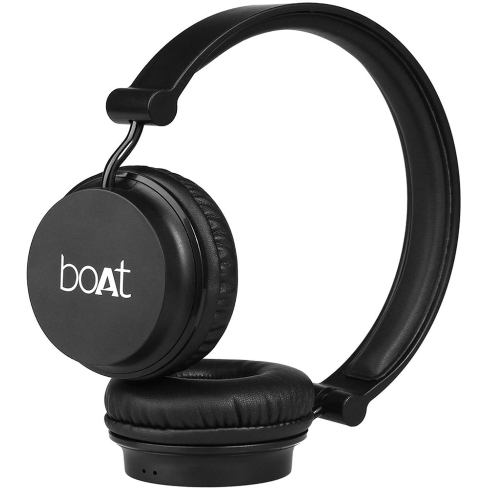 Casti On-Ear boAt Rockerz 410, Bluetooth, Negru - eMAG.ro