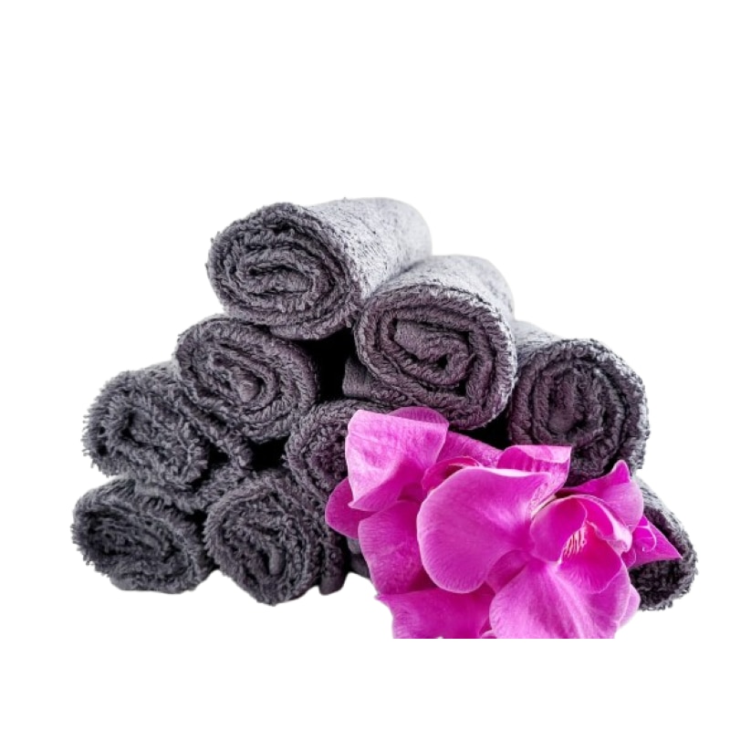 Set 5 prosoape pentru bucatarie, 30x30 cm, 100% bumbac, Gri - eMAG.ro