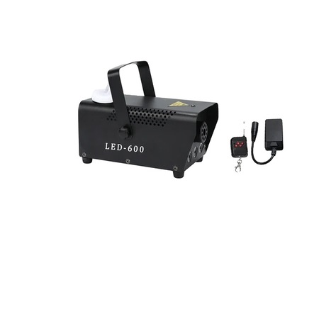 Masina de fum cu LED, control wireless, selectie culori RGB, negru ...
