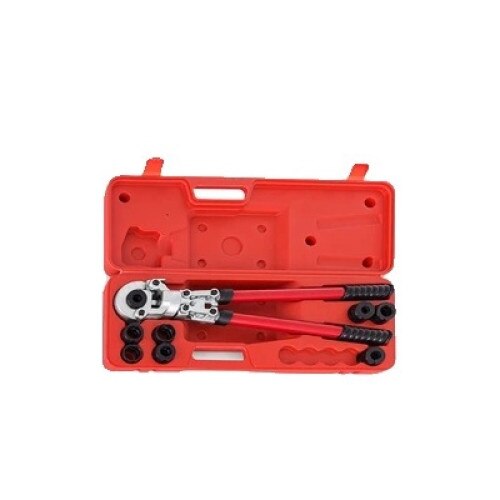 Cleste sertizare, 8 matrite, otel, rosu/negru - eMAG.ro