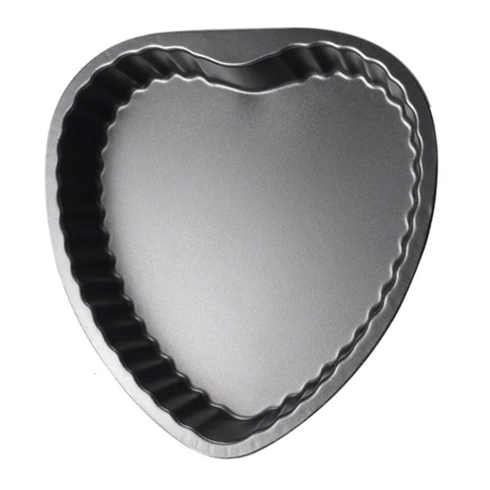Tava metalica pentru copt prajituri Pufo Heart in forma de inima, inox ...