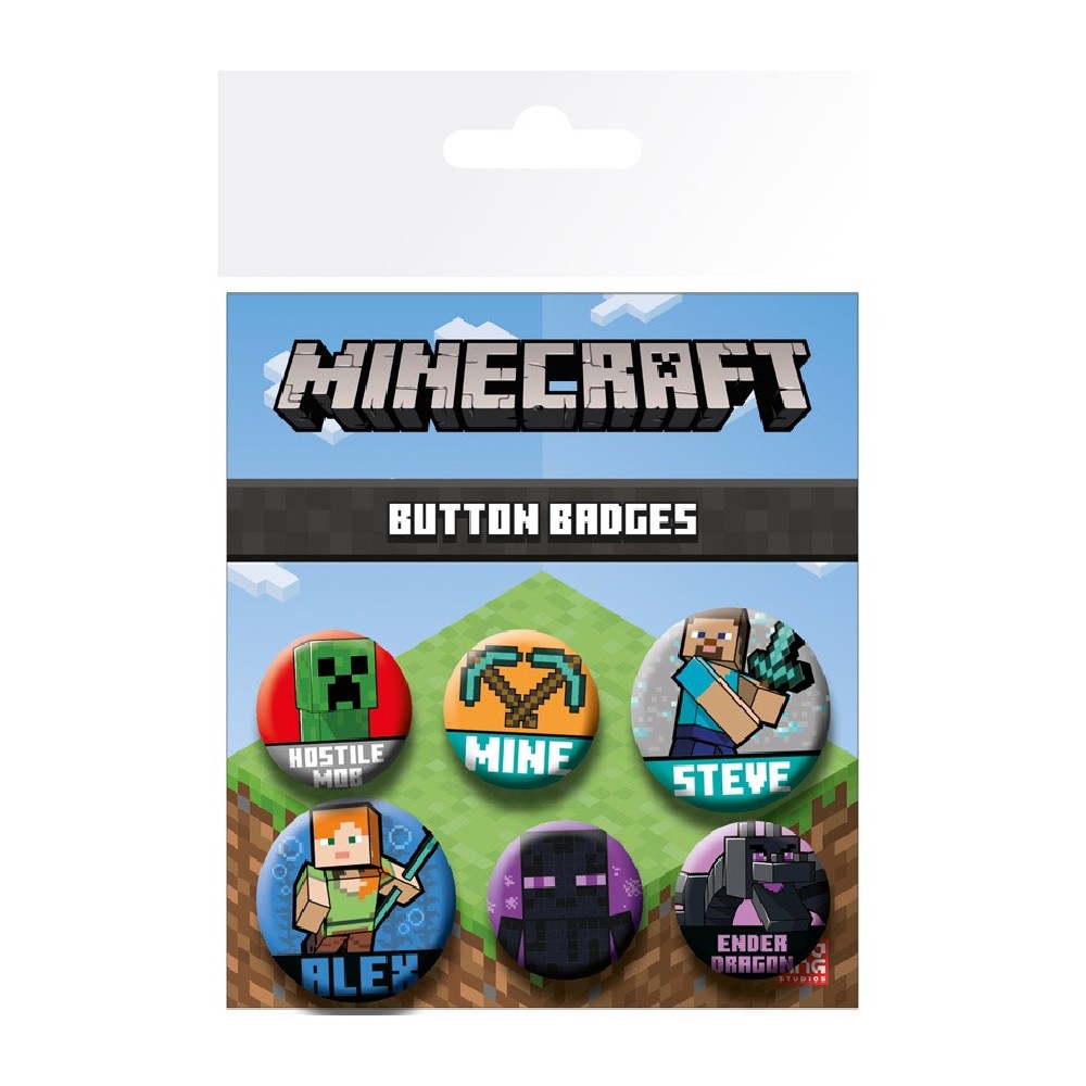 Комплект значки Minecraft - микс - eMAG.bg