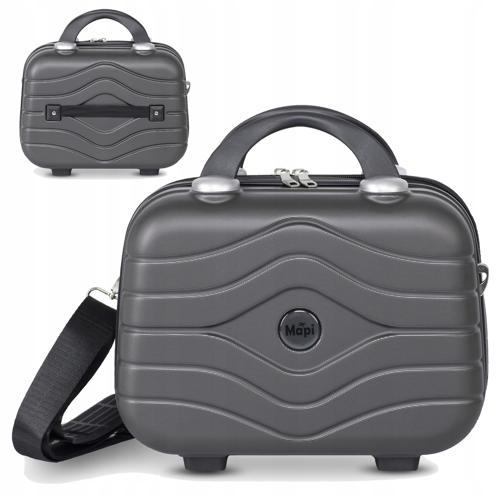 Valiza de calatorie, MAPI, 13 l, ABS, Gri - eMAG.ro