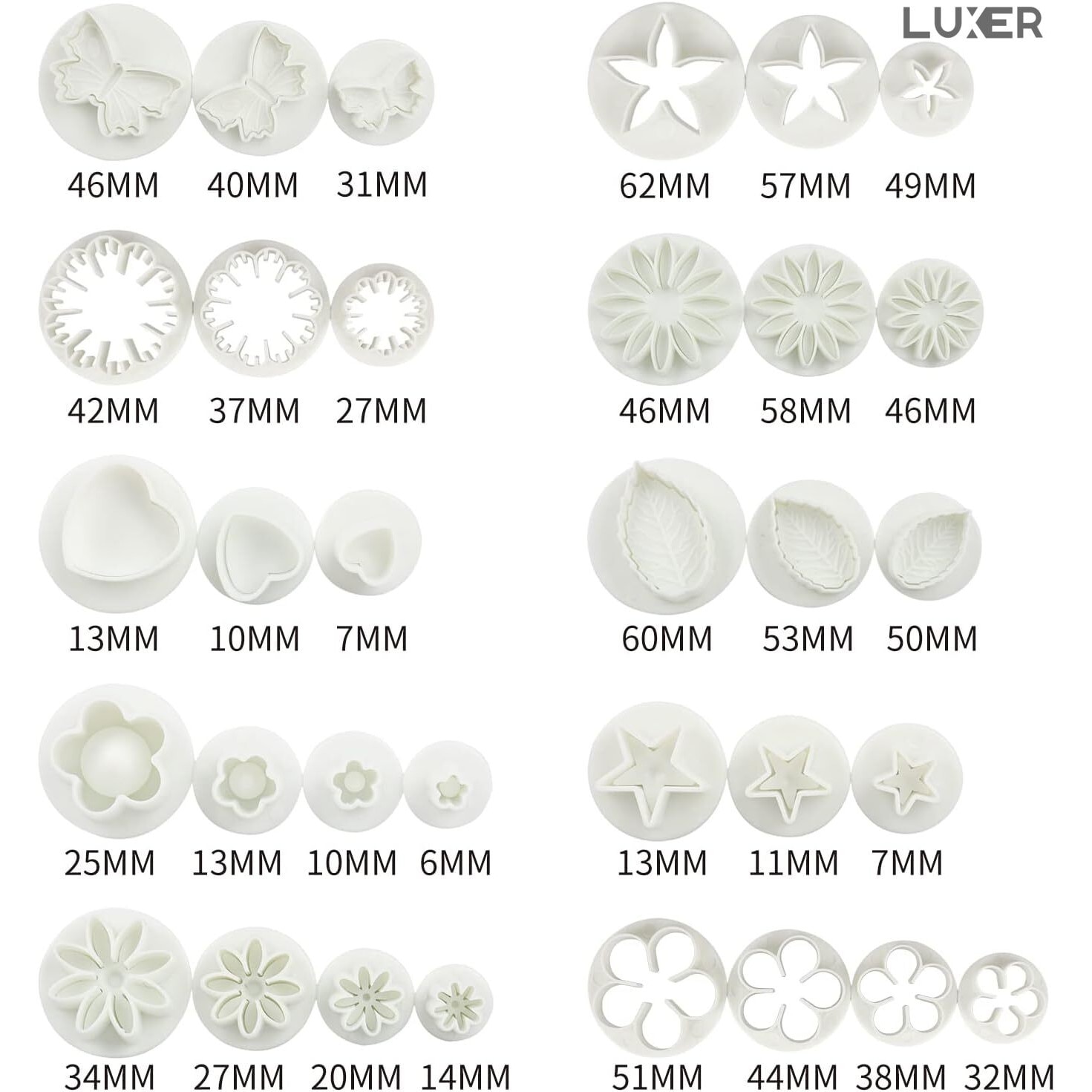 Set 33 Forme pentru Ornat/Decorat Torturi, Prajituri, Briose, Multiple ...